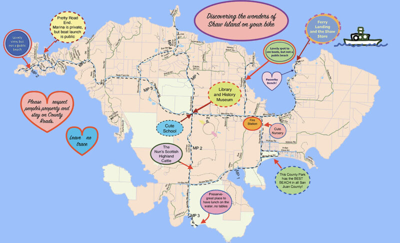 Shaw Island Map – Wildlife Cycles